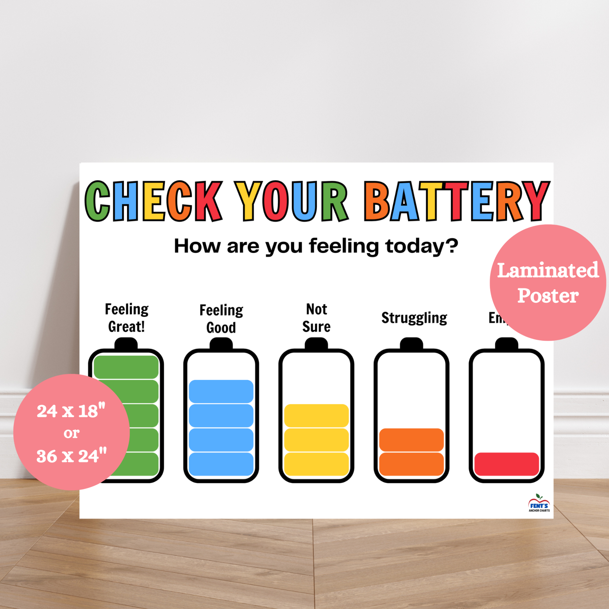 Check your Battery Feelings Poster | SEL Poster for Classrooms – Fent's ...