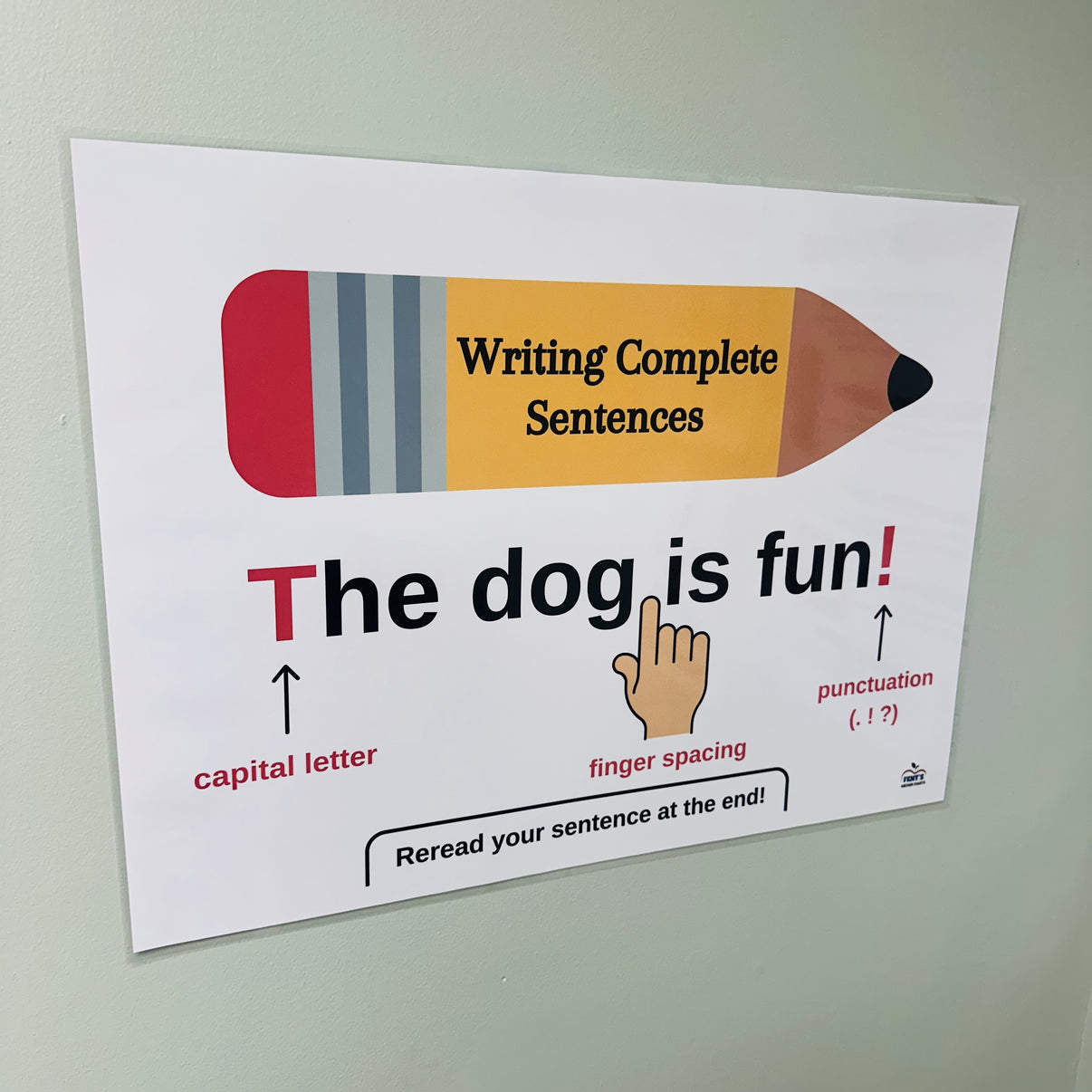 Complete Sentence Writing Anchor Chart | 1st Grade Classroom Posters ...