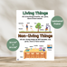 Living vs. Non Living Things Poster | Elementary Science Anchor Charts ...