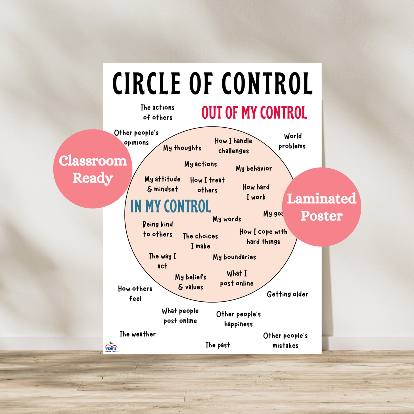 Circle of Control Classroom Poster | Social Emotional Learning Posters ...